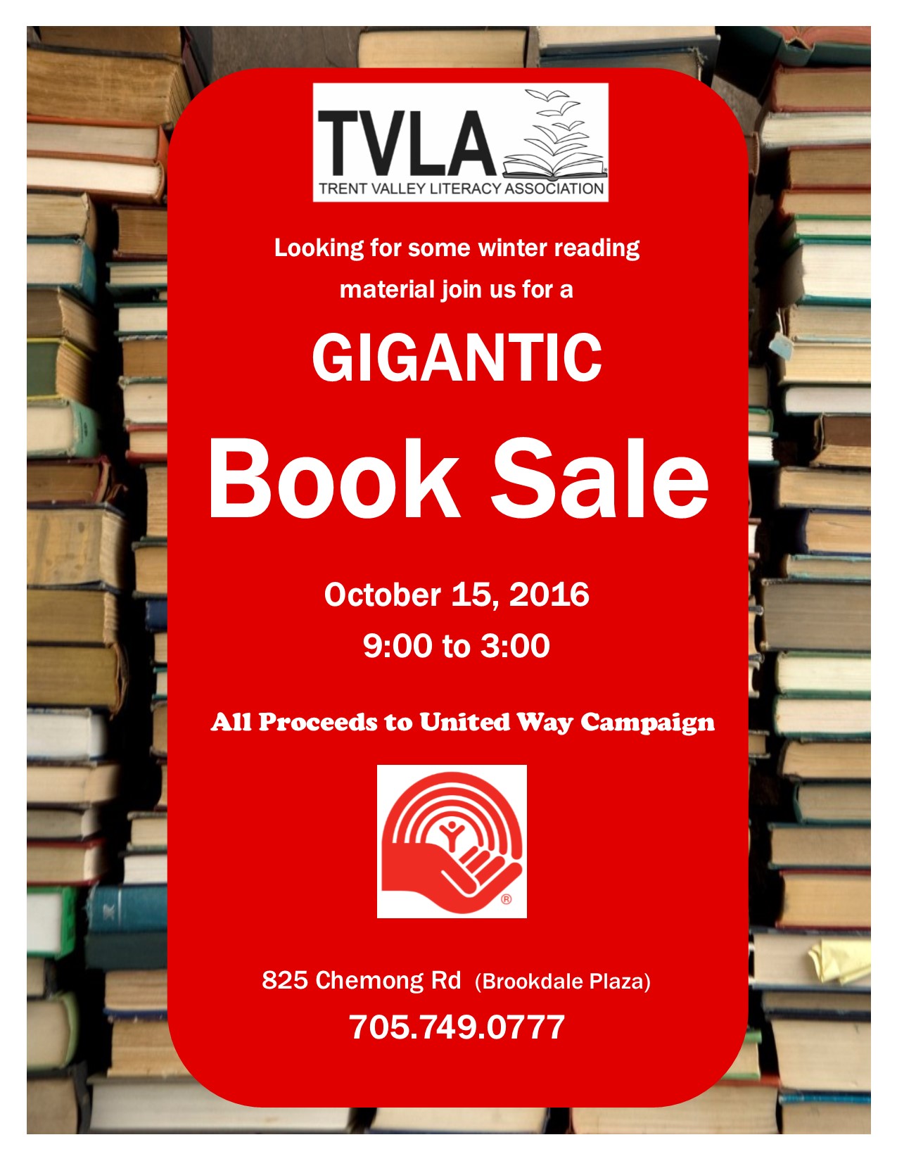 Gigantic Book Sale at Trent Valley Literacy Association! - United Way ...