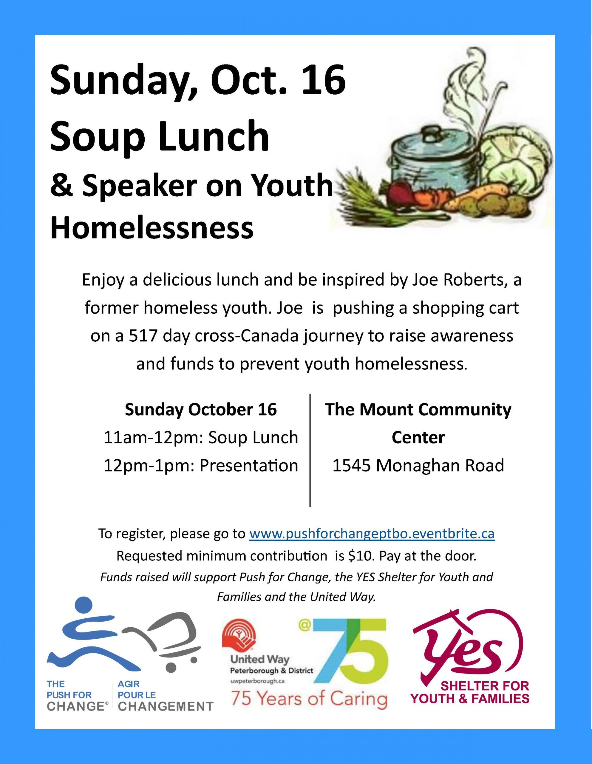 Push for Change Event: Soup and Speaker on Youth Homelessness - United ...
